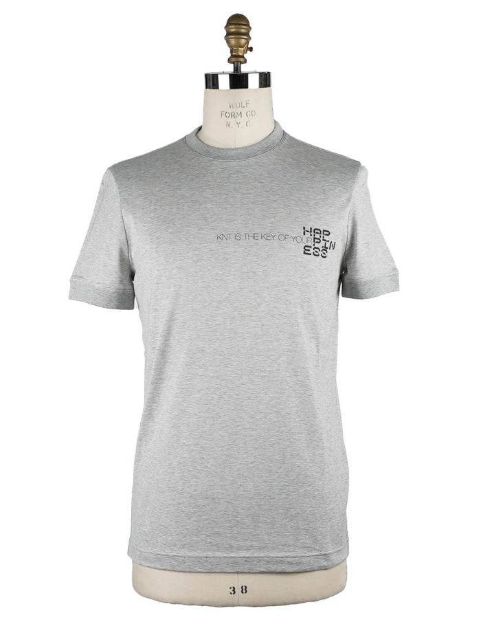 KNT Kiton Gray Cotton T-Shirt | IsuiT