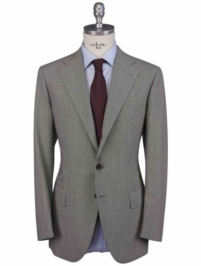 Cesare Attolini Black White Wool 130'S Suit | IsuiT