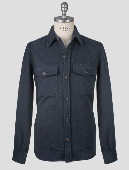 Isaia Blue Cashmere Overshirt | IsuiT