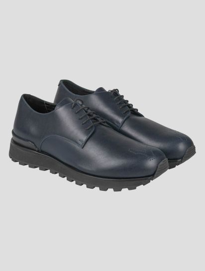 Isaia Blue Leather Shoes | IsuiT