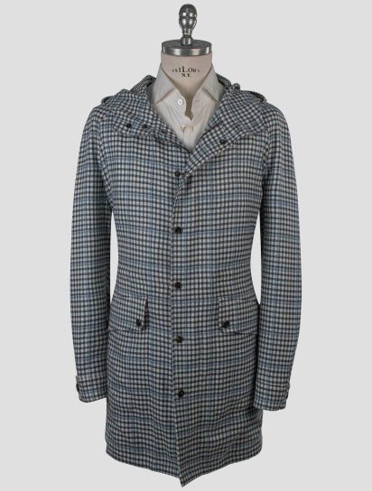 Isaia Multicolor Wool Silk Linen Overcoat | IsuiT