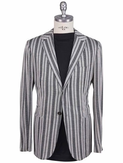 Kiton Knt Gray Cotton Cashmere Silk Suit | IsuiT