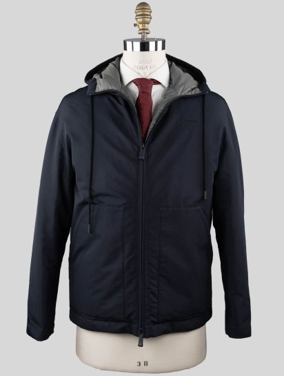 KNT Kiton Blue Navy Pl Coat | IsuiT