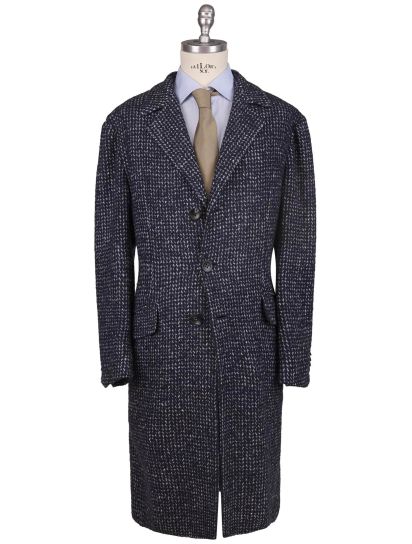 Kiton Gray Virgin Wool Cashmere Silk Overcoat | IsuiT