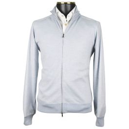 Fioroni Light Blue Cashmere Sweater Full Zip | IsuiT