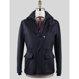 Kiton Blue Navy Vicuna Perù Coat | IsuiT