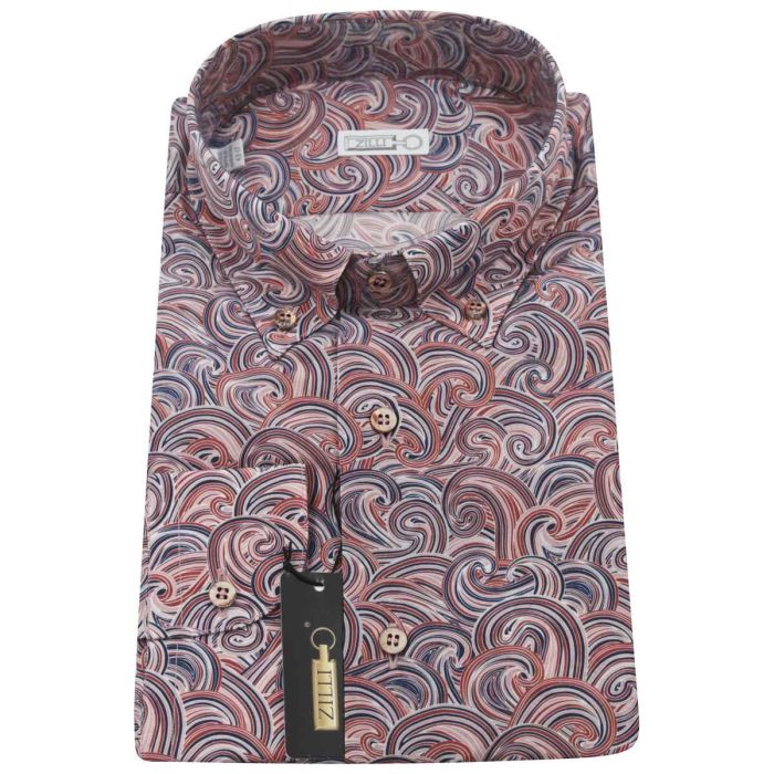 Zilli Multicolor SILK Cotton Shirt Mod Frank | IsuiT