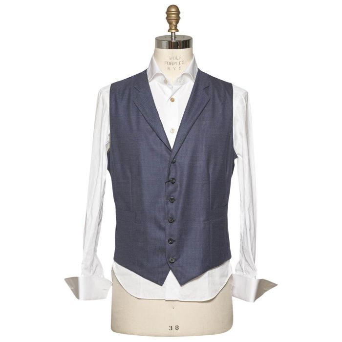 KITON Blue Wool Vest | IsuiT