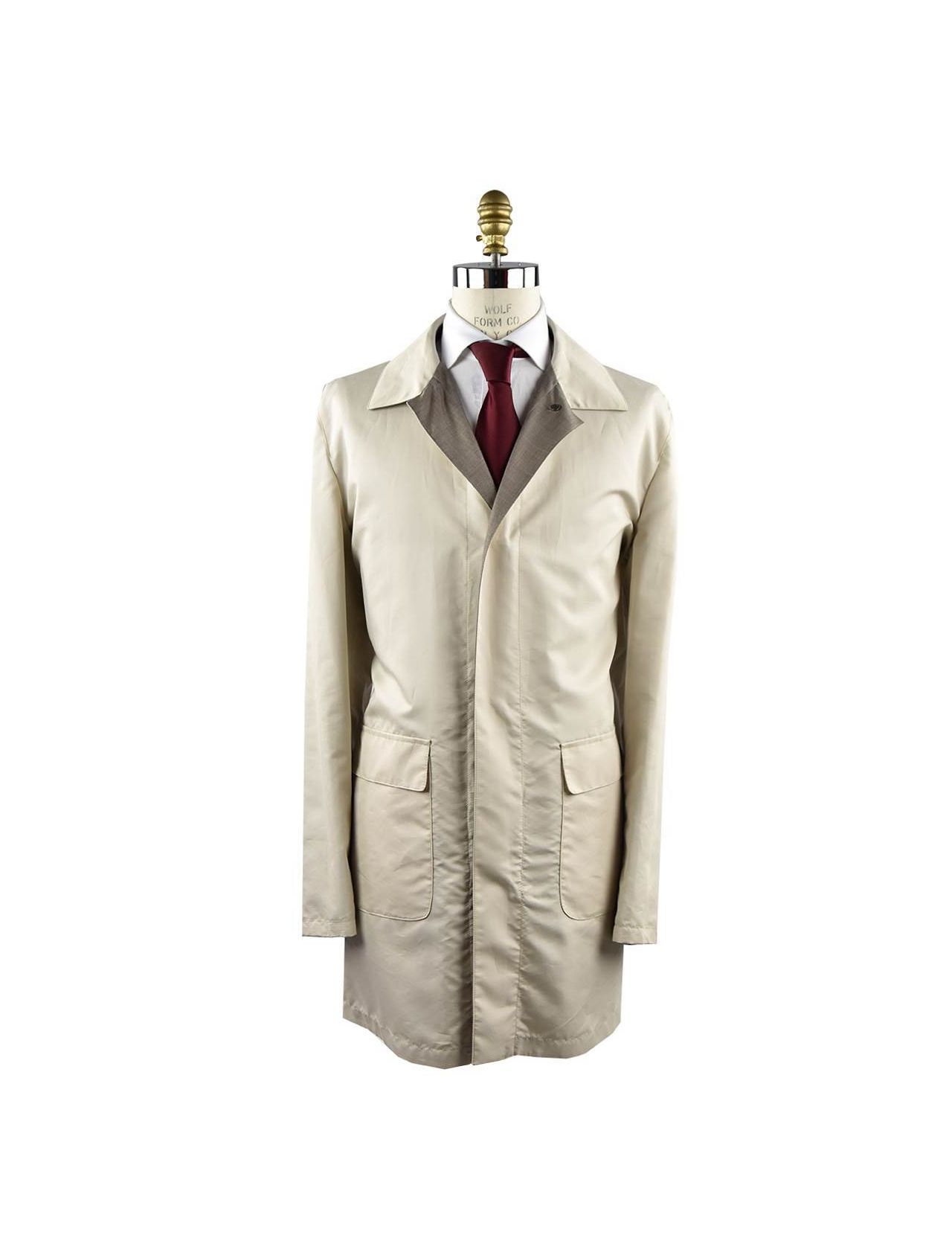 KITON Beige Grey Cashmere Overcoat | IsuiT