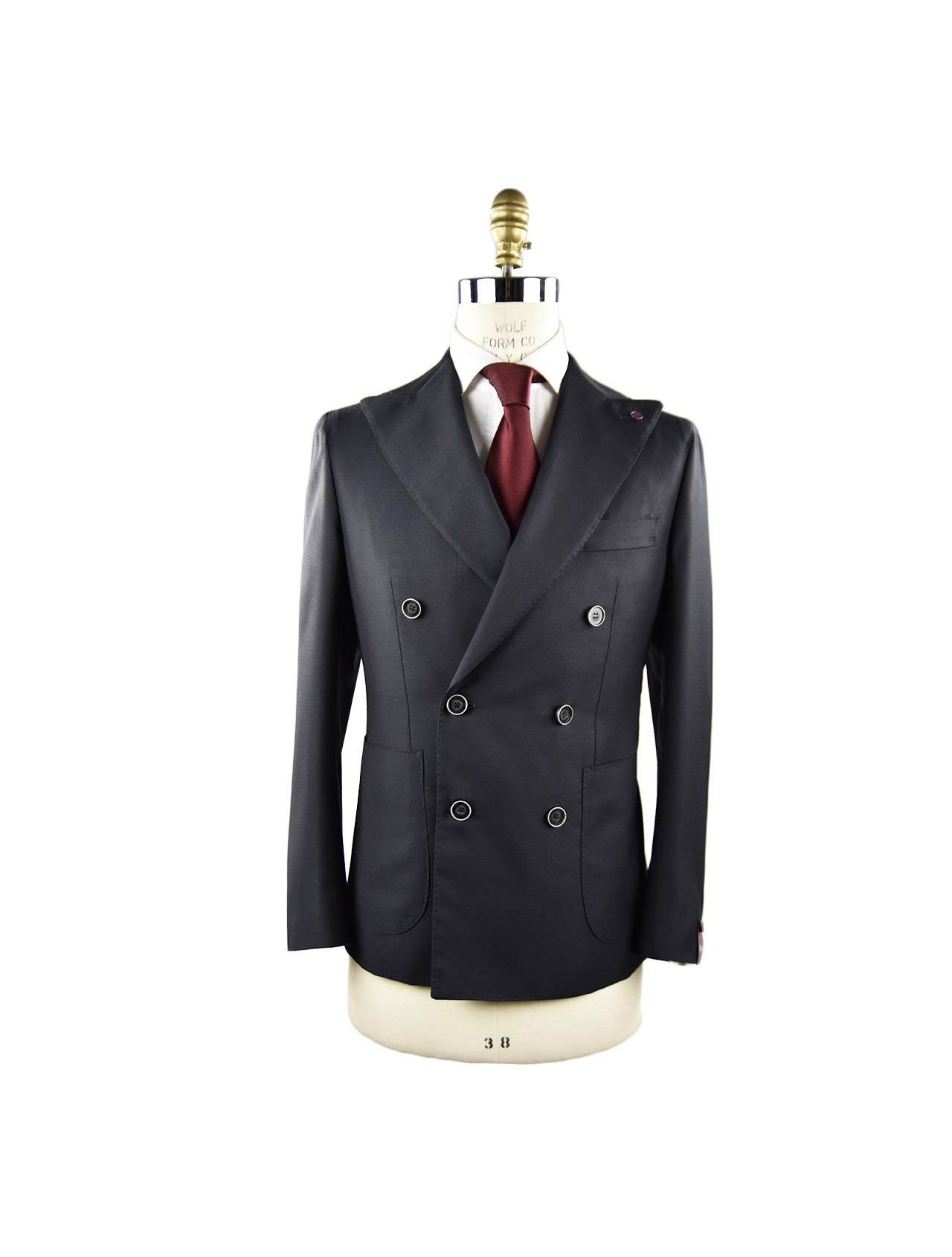 SARTORIA PARTENOPEA Dark Blue Wool Blazer | IsuiT