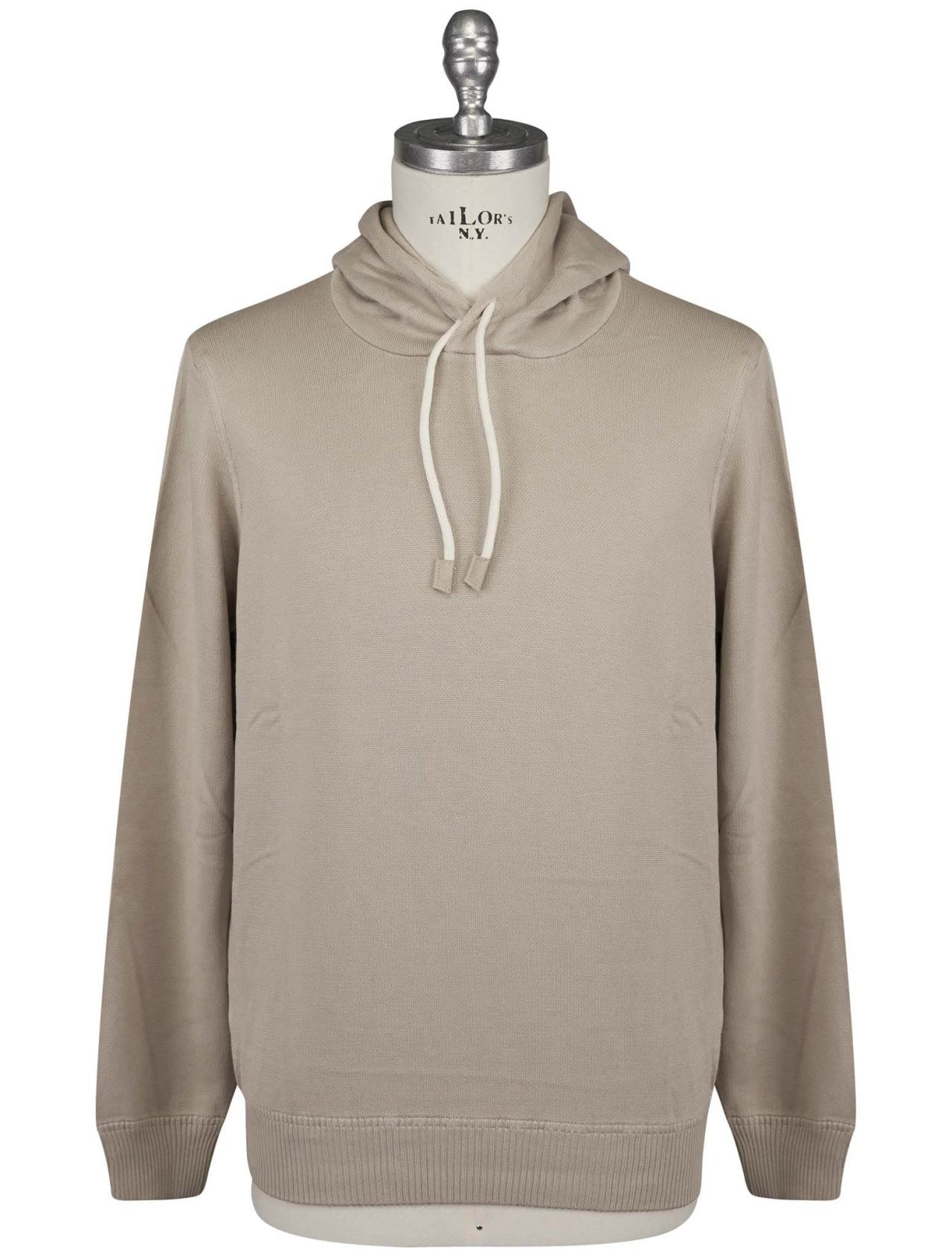 Gran Sasso Beige Cotton Sweater Hoodie | IsuiT