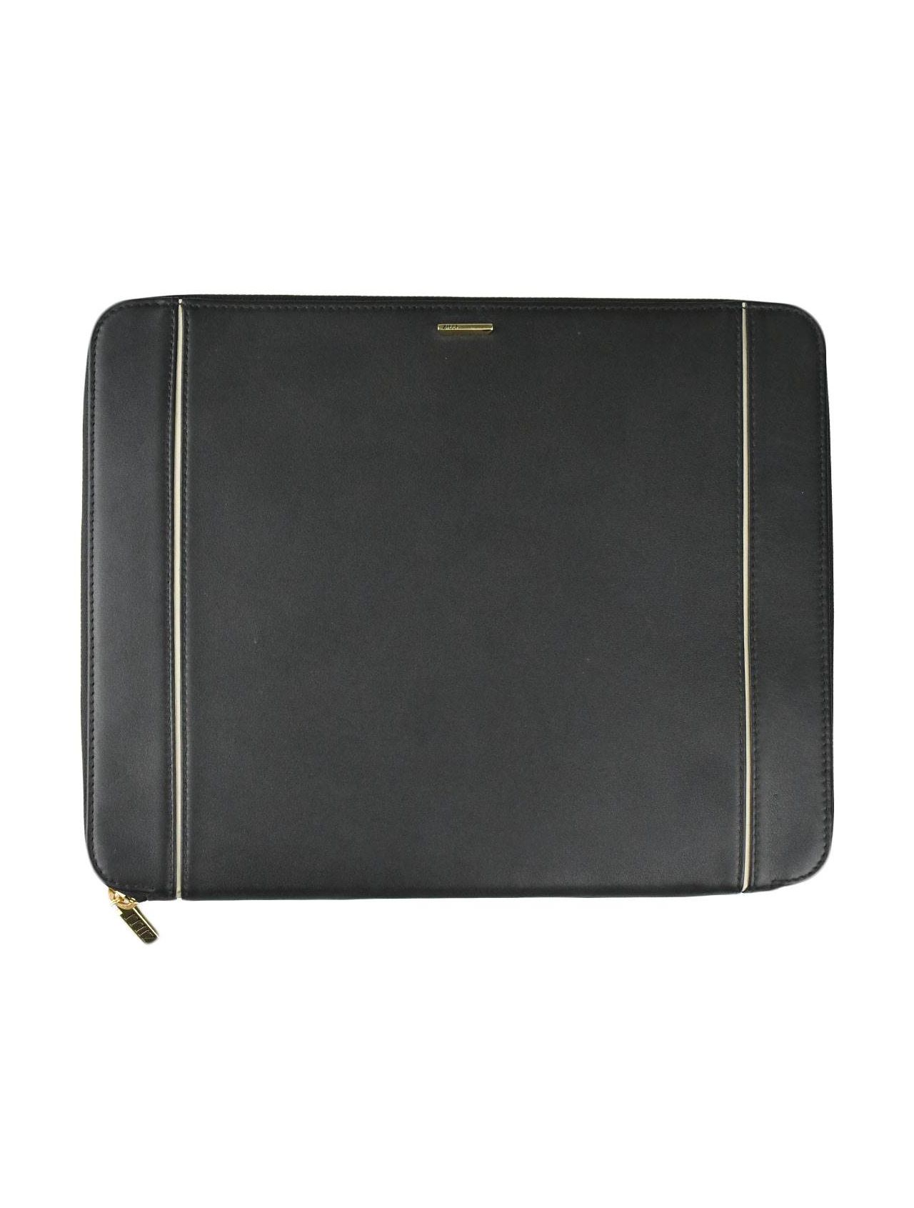 Zilli Black Leather Document Holder | IsuiT