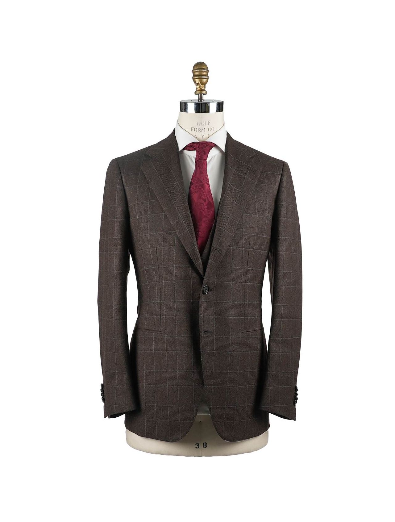 Cesare Attolini Brown Wool 120'S Cashmere Suit 3 Pieces | IsuiT