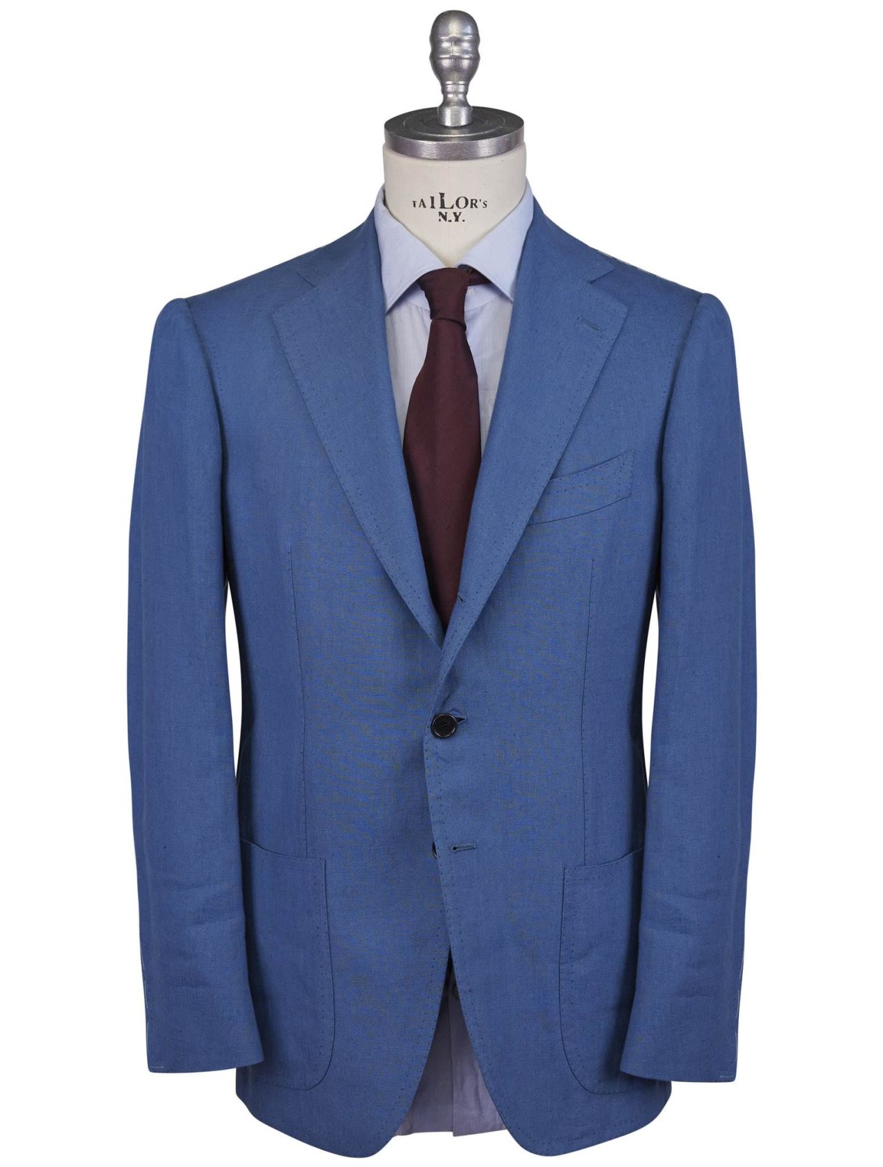 Cesare Attolini Light Blue Linen Suit | IsuiT