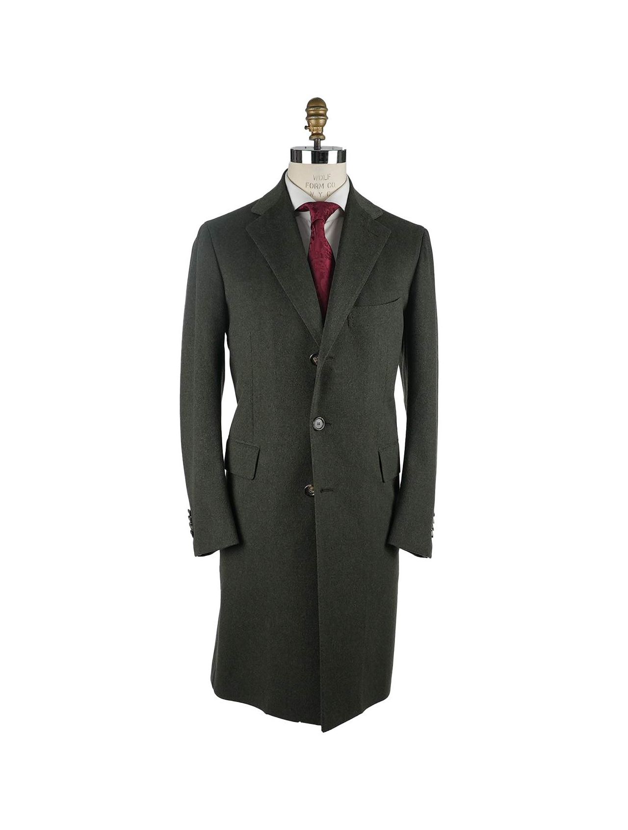 Cesare Attolini Green Cashmere Overcoat | IsuiT