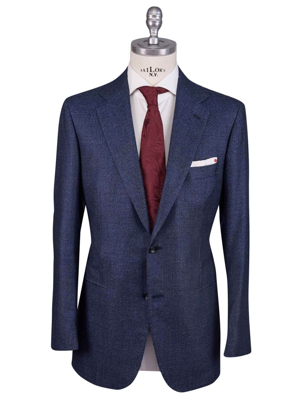 Kiton Blue Cashmere Silk Linen Suit | IsuiT