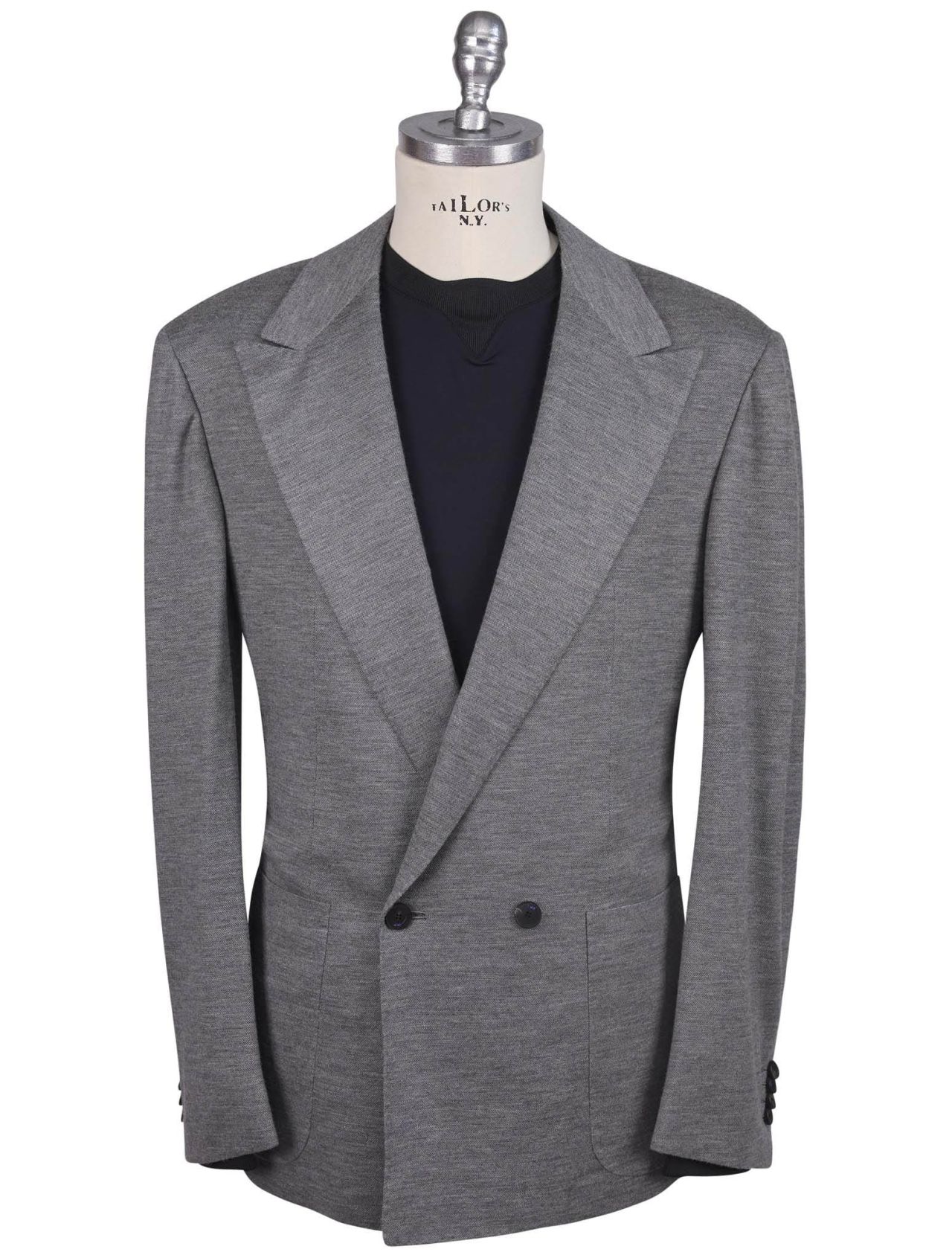 Kiton Knt Gray Cashmere Short Pants Suit | IsuiT