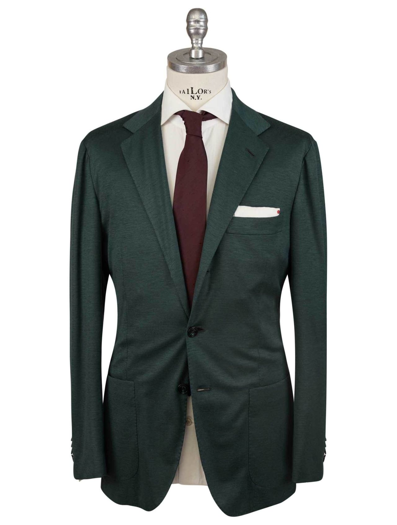 Kiton Green Cashmere Blazer | IsuiT