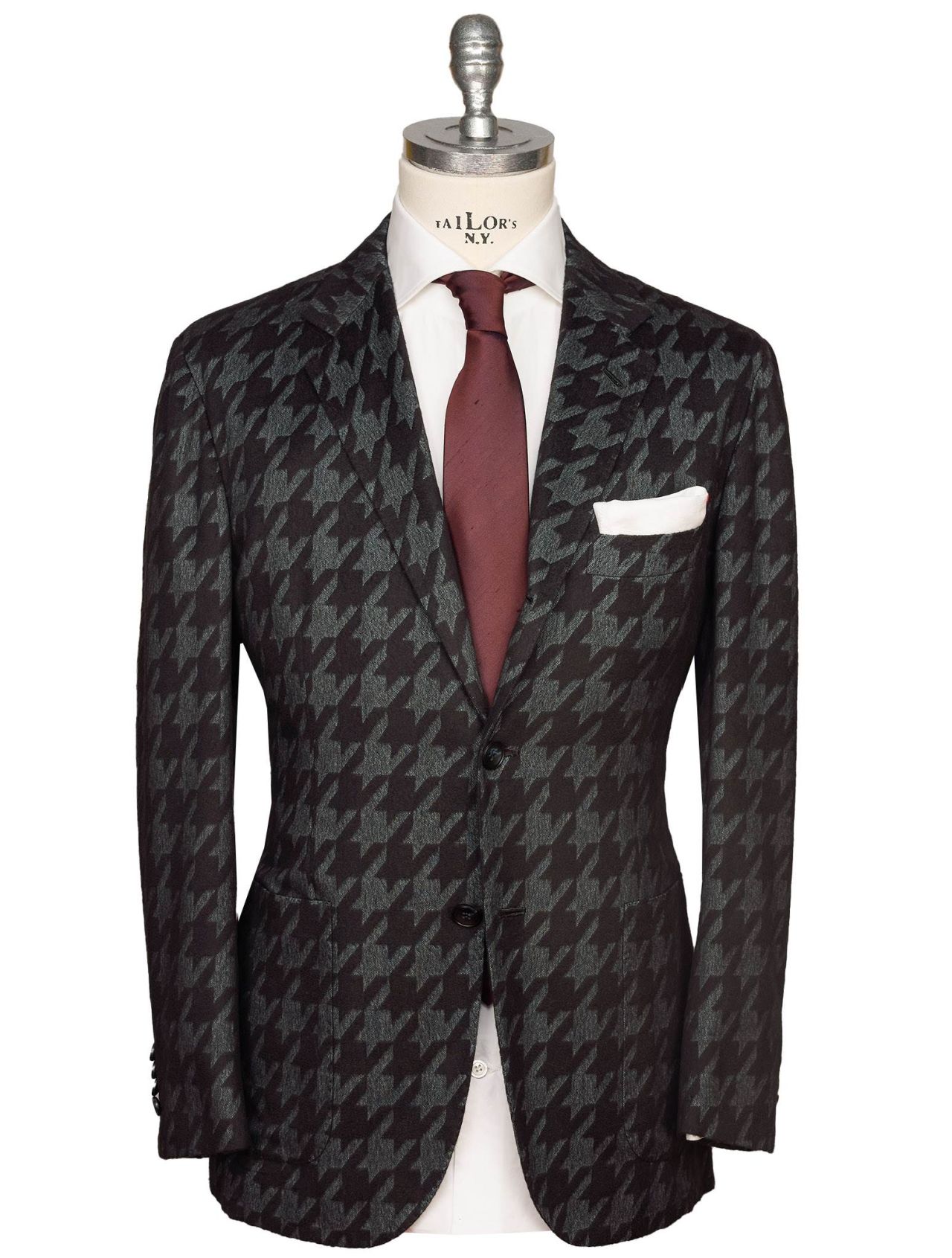 Kiton Black Gray Vicuna Peru Silk Blazer | IsuiT