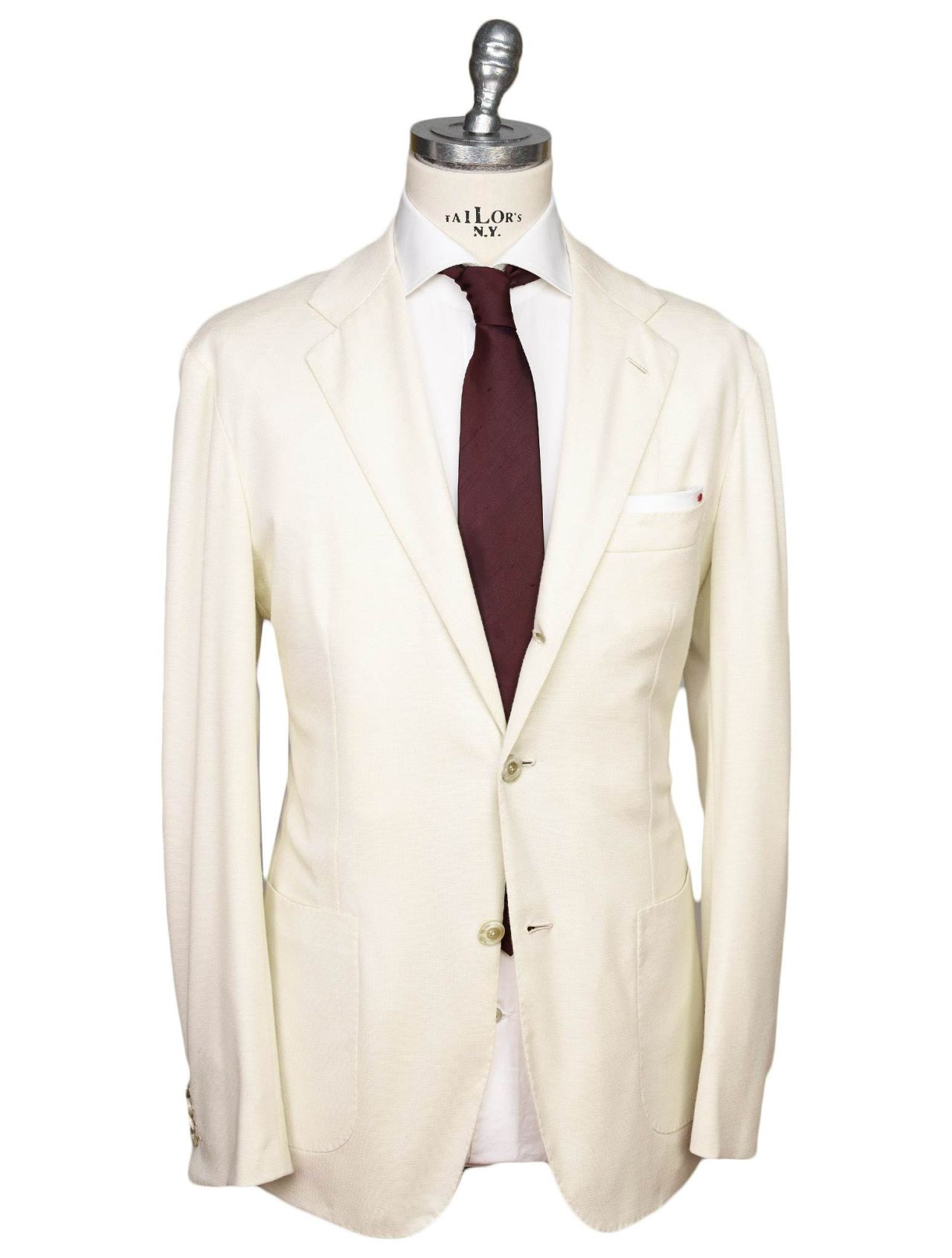 Kiton White Cashmere Blazer | IsuiT