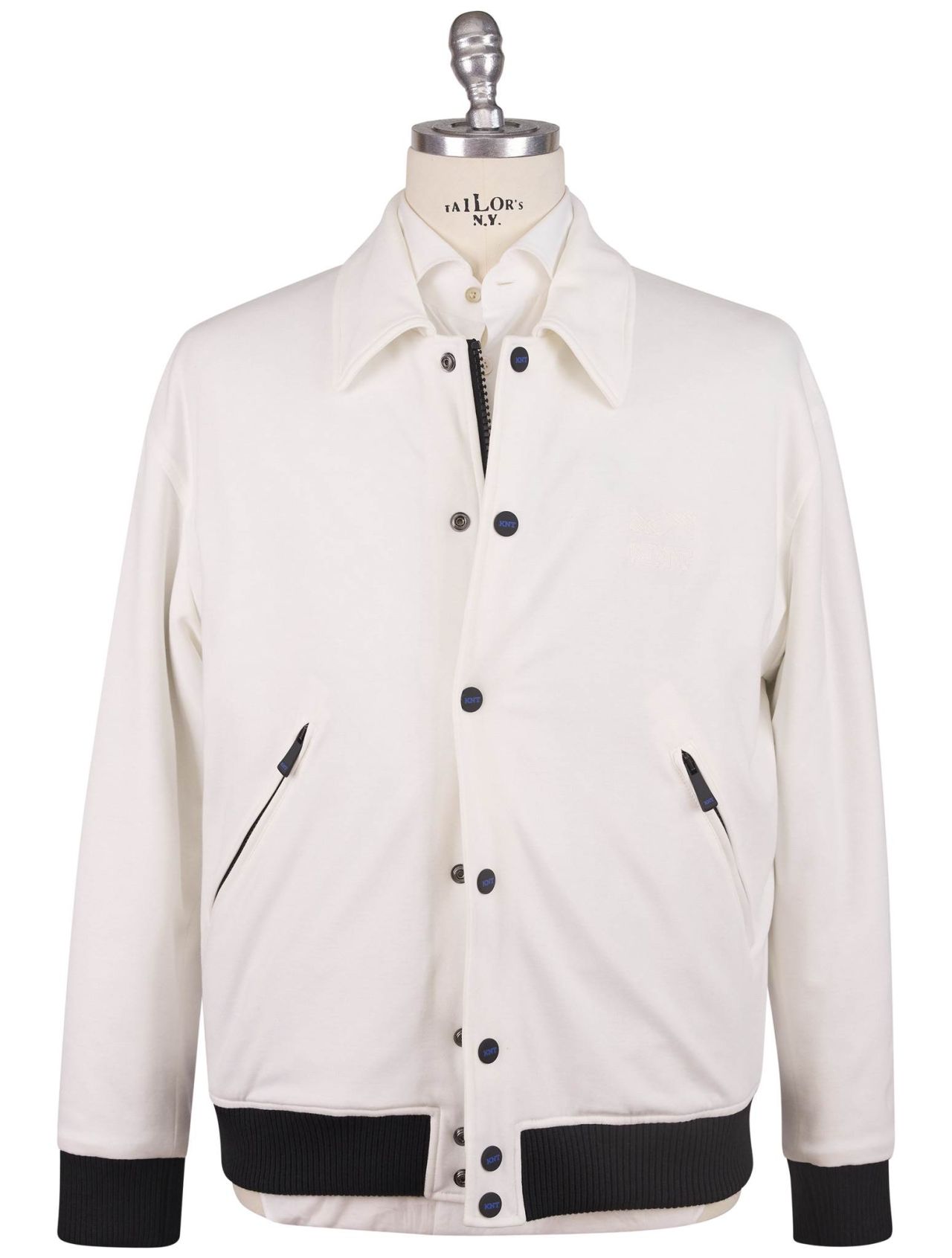 Kiton Knt White Viscose PA EA Special Edition Coat | IsuiT