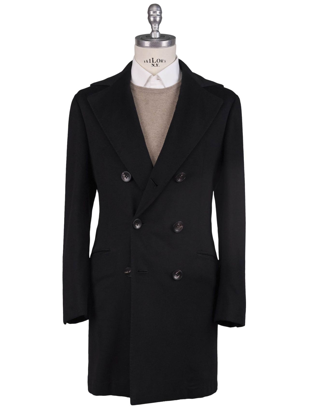 Kiton Black Cashmere Vicuna Peru Overcoat | IsuiT