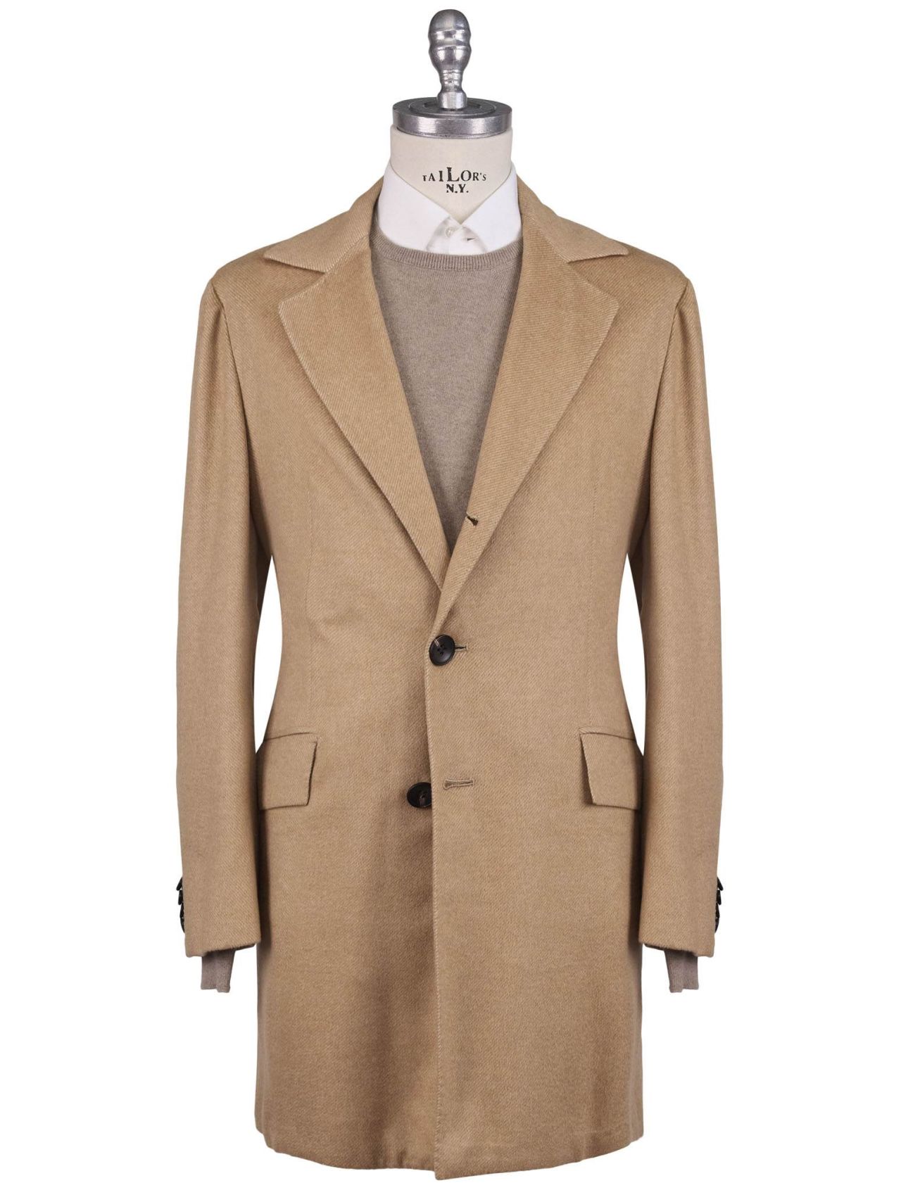 Kiton Brown Cashmere Vicuna Peru Overcoat | IsuiT