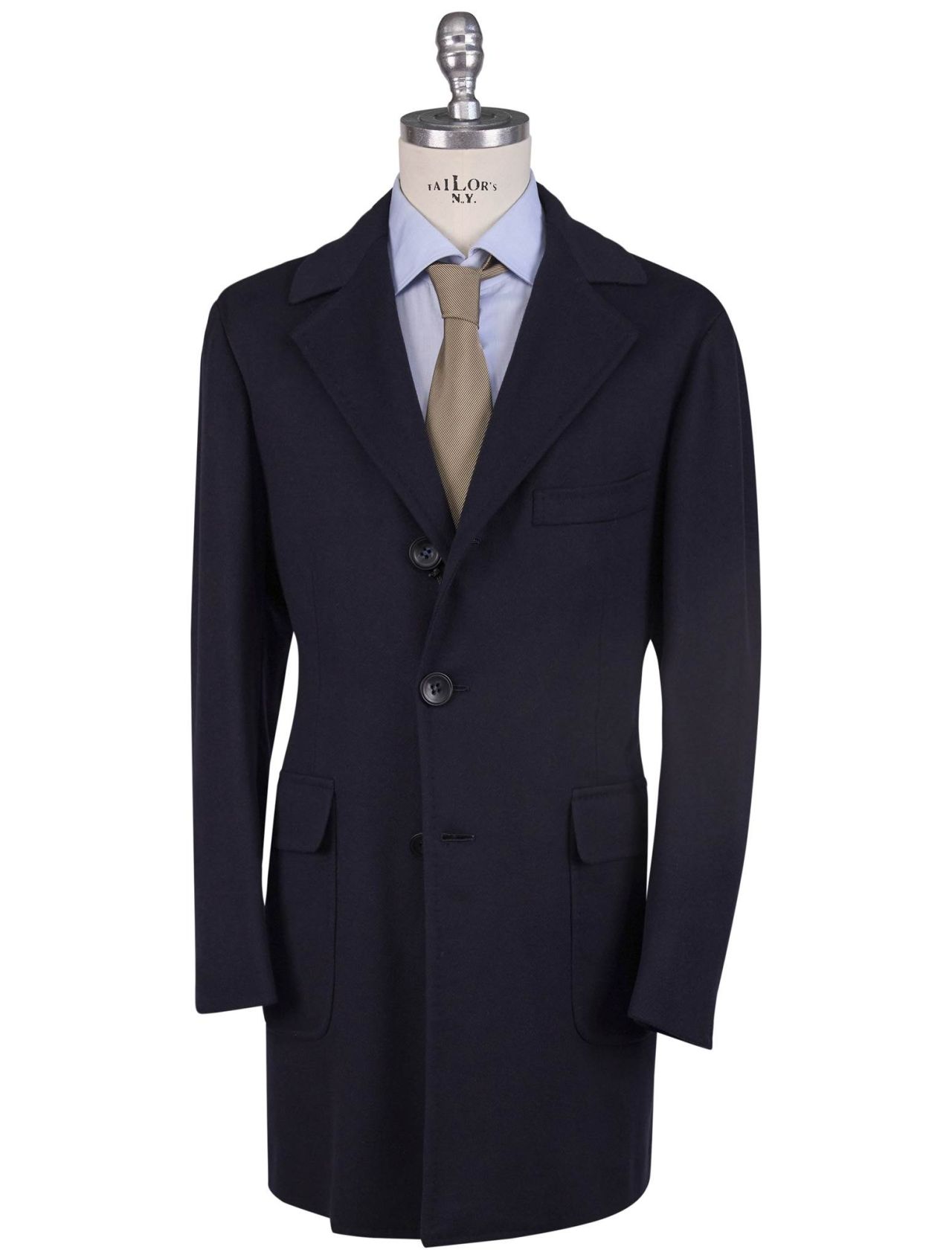 Kiton Blue Cashmere Vicuna Peru Overcoat | IsuiT
