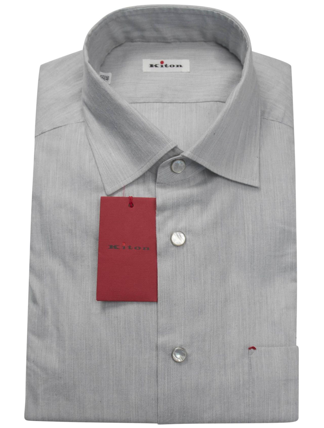 Kiton Gray Cotton Shirt | IsuiT