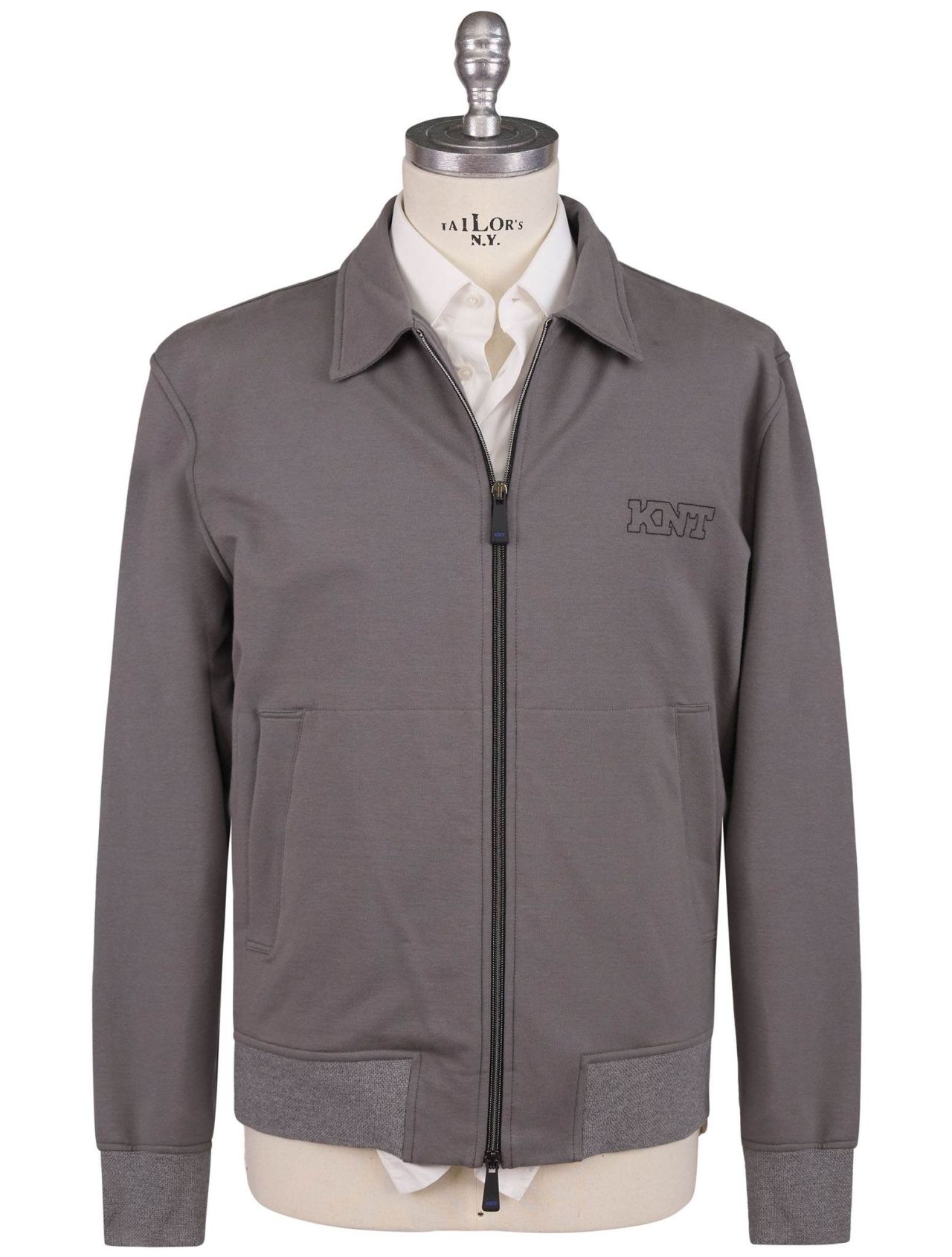 Kiton Knt Gray Cotton EA Coat | IsuiT