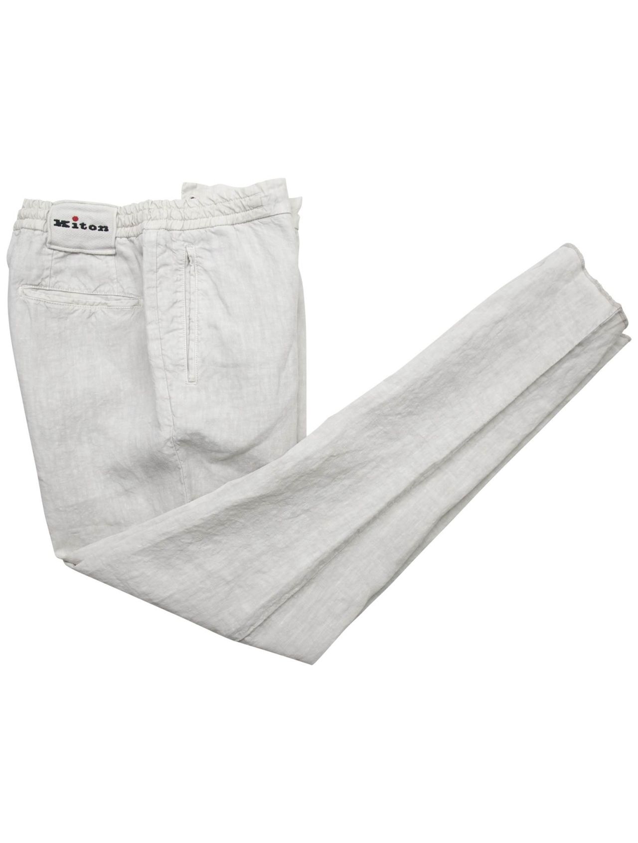 Kiton Gray Linen Pants | IsuiT