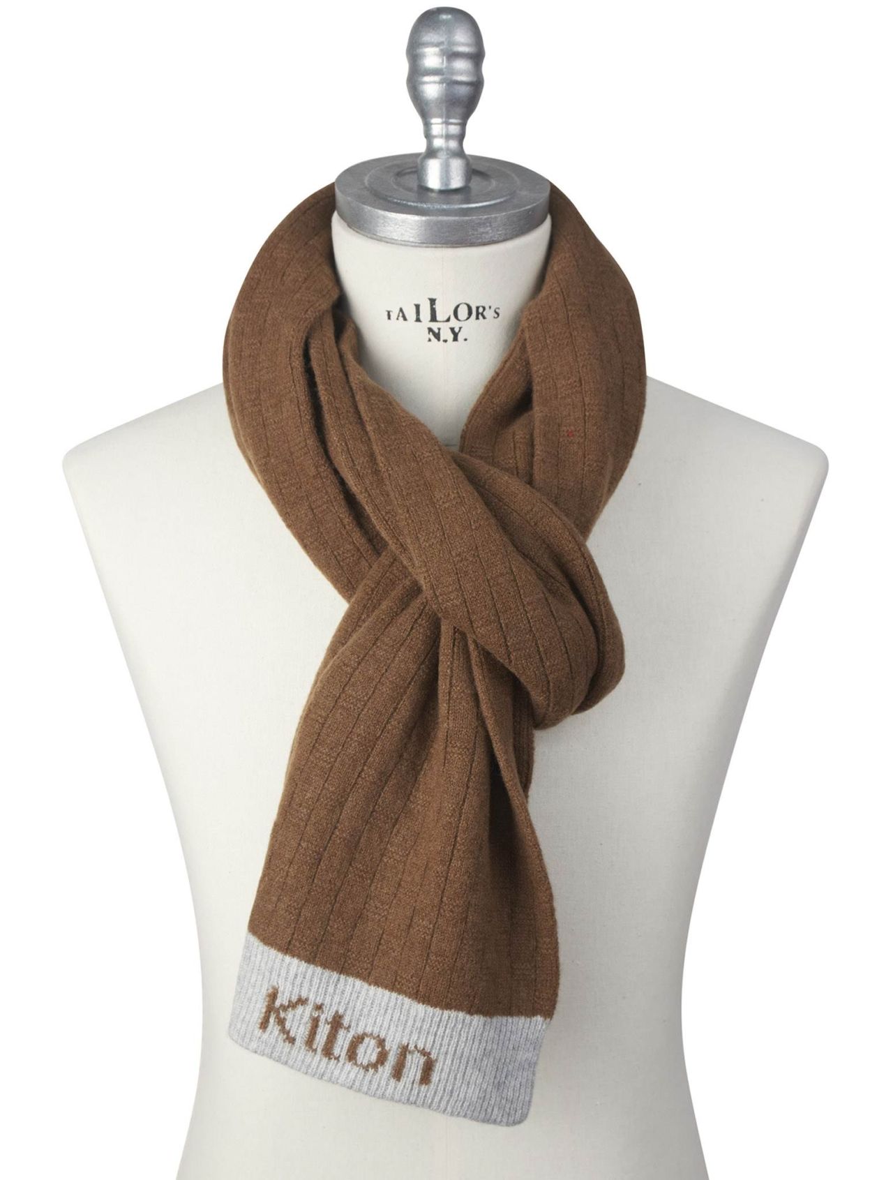 Kiton Brown Cashmere Scarf | IsuiT