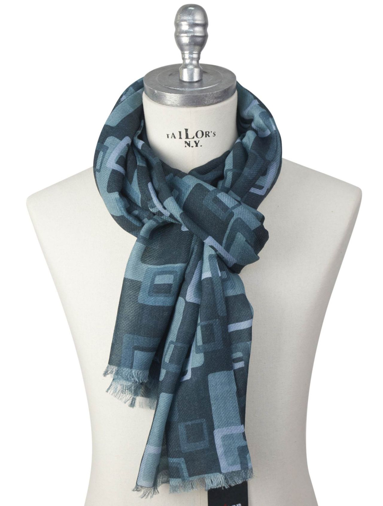 Kiton Multicolor Wool Cashmere Scarf | IsuiT