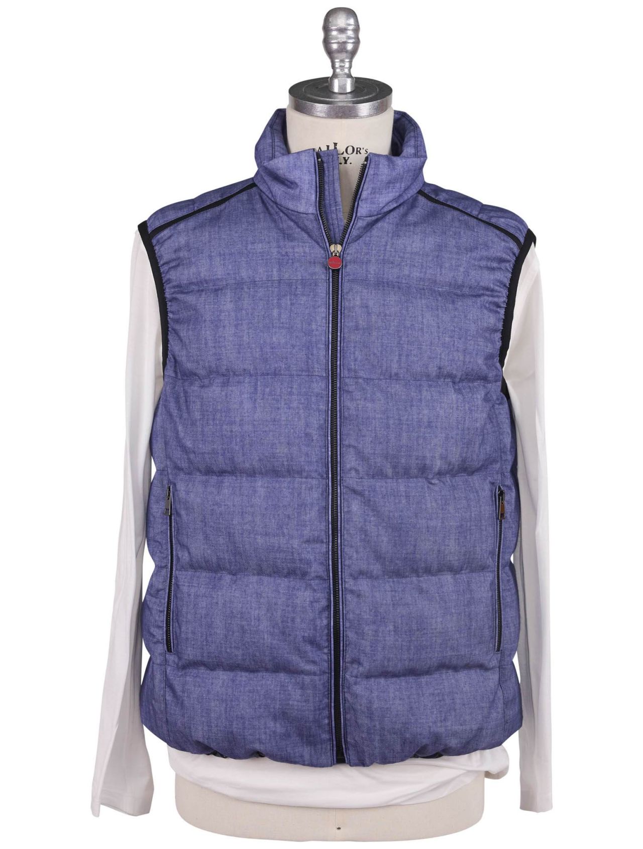Kiton Blue Wool Pu Vest | IsuiT