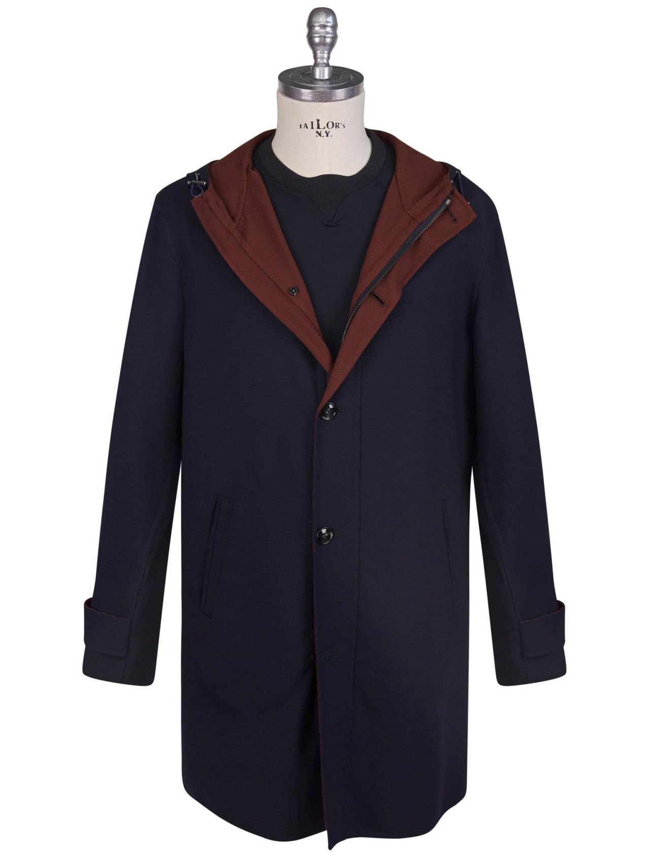 Kiton Blue Wool Ea Overcoat | IsuiT