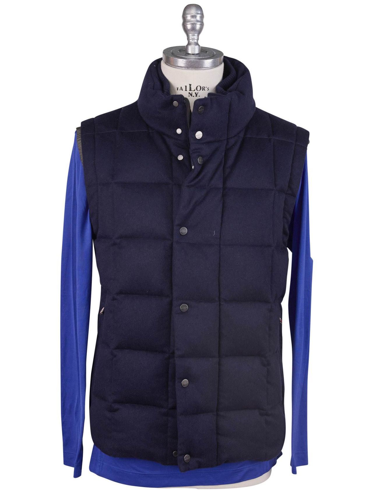 Kiton Blue Cashmere Vest | IsuiT