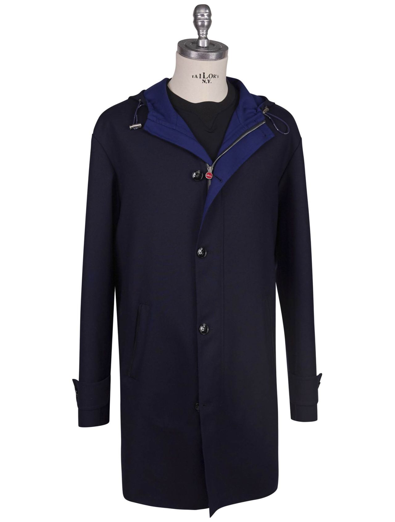 Kiton Blue Wool Ea Coat | IsuiT