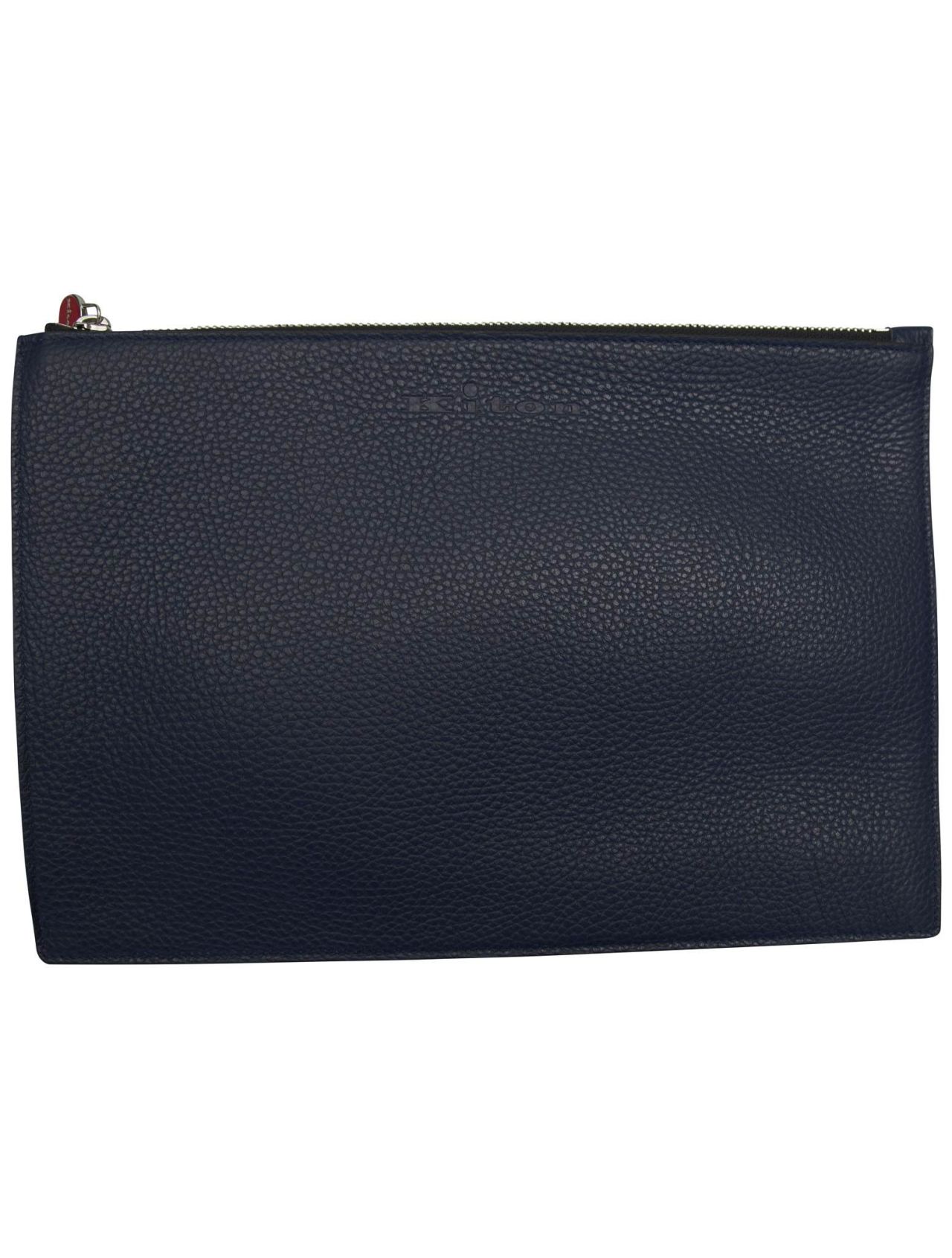Kiton Blue Leather Pochette | IsuiT